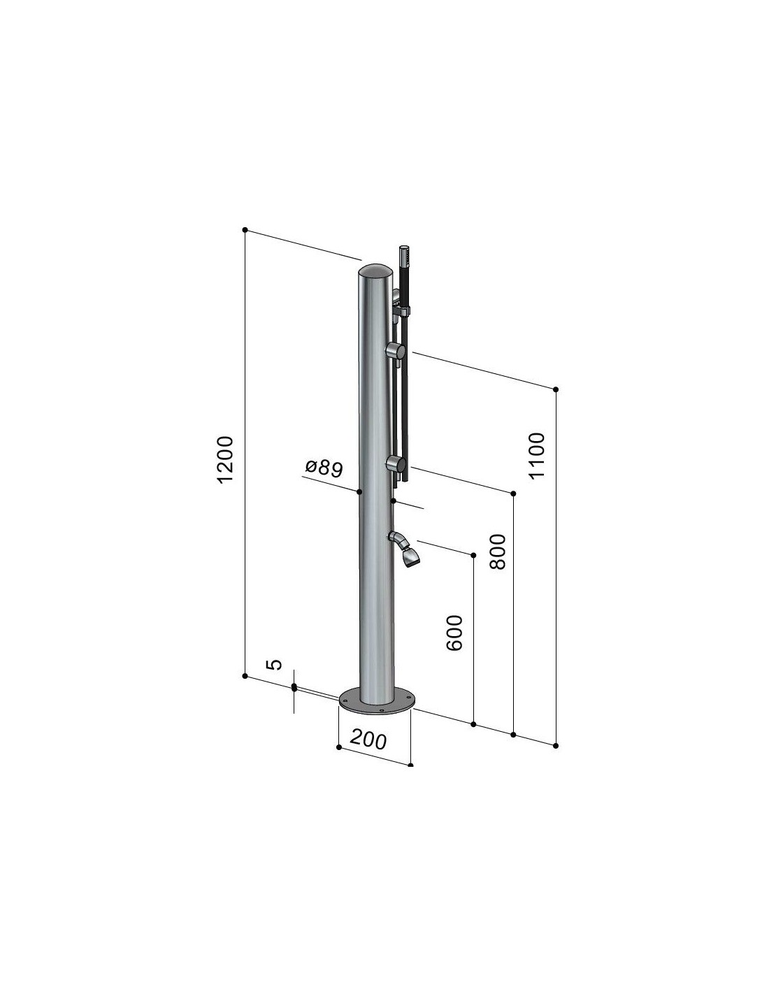 Rince pieds Spring Pool COL90 - Fontealta
